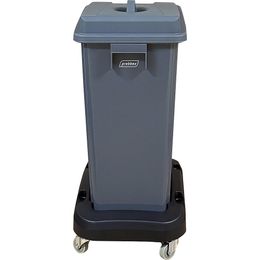 Probbax Wertstoffsammler mit Fahrwagen, Deckel grau, 60 Liter