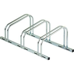 eurokraft basic Fahrradst&auml;nder, verzinkt, B 820 mm, 3 Stellpl&auml;tze