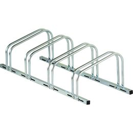 eurokraft basic Fahrradst&auml;nder, verzinkt, B 1120 mm, 4 Stellpl&auml;tze
