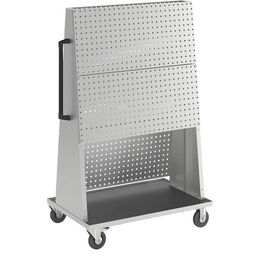 eurokraft pro Reinigungsstation, fahrbar, LxBxH 1010 x 650 x 1564 mm