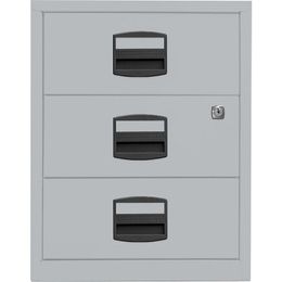 Bisley Mobiler Beistellschrank PFA, 3 Universalschubladen, silber