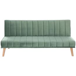 P & B Schlafsofa, Mintgr&uuml;n, Textil, Kautschukholz, massiv, 3-Sitzer, 180x81x86 cm, Liegefunktion, Kinder- & Jugendzimmer, Jugendm&ouml;bel, Jugendsofas