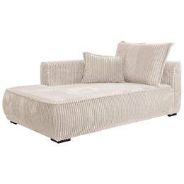 Mid.you R&eacute;camiere, Creme, Textil, Kiefer, 207x75x121 cm, Made in EU, Wohnzimmer, Sofas & Couches, Sofas, Recamieren