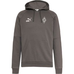 Puma Borussia M&ouml;nchengladbach King Hoodie Herren - Gr&ouml;&szlig;e M - grau