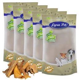 LYRA PET Rinderkopfhaut St&uuml;cke 4 - 8 cm 5 kg