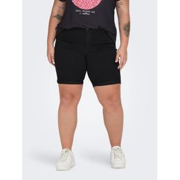 sheego Gro&szlig;e Gr&ouml;&szlig;en Jeansshorts, black, Gr&ouml;&szlig;e 52 - Damen