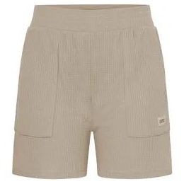 Shorts oxmo "Shorts OXWim", Damen, Gr. L, N-Gr, braun (roasted cashew), Obermaterial: 57% Baumwolle CO. 43% Polyester PES., Hosen Shorts