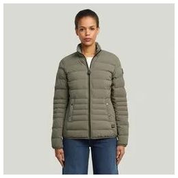 G-Star Raw Steppjacke G-STAR "Foundation Padded Short Jacket", Damen, Gr. XS (34), turf, Web, Obermaterial: 100% Polyester, unifarben, eingefasste Kante, Jacken Steppjacke, in schmaler Passform