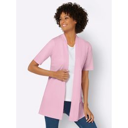 WITT Damen Shirtjacke mit Seitenschlitzen, ros&eacute;, Gr&ouml;&szlig;e 40