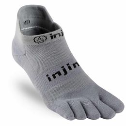 injinji Run Original Weight No Show Bekleidung Unisex grau