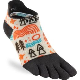 injinji Run Lightweight No-Show Artist Designed Bekleidung Damen beige