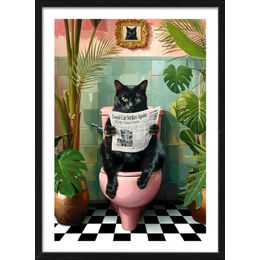 Pro Art Gerahmtes Bild LUSTIGE KATZE