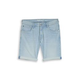 Tom Tailor Denim Herren TTPIERS SLIM Jeans Shorts mit Superstretch, blau, Uni, Gr. XL