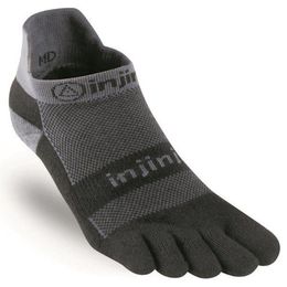injinji Run Midweight No-Show Socks Bekleidung Unisex schwarz
