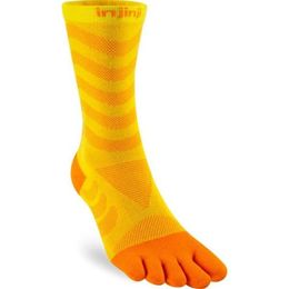 injinji Ultra Run Crew Bekleidung Damen gelb