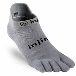 injinji Run Original Weight No Show Bekleidung Unisex grau