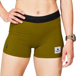Saysky Flow+ Race Short Tights 4" Bekleidung Damen gr&uuml;n