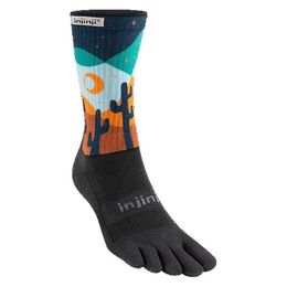 injinji Trail Midweight Crew Artist Designed Bekleidung Herren bunt