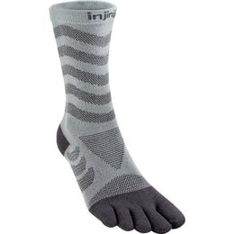 injinji Ultra Run Crew Bekleidung Damen grau