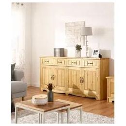 Sideboard OTTO HOME "Trinidad", beige (natur, ge&ouml;lt), B:194cm H:89cm T:37cm, Sideboards, Sideboard, Kommode, Breite 194 cm