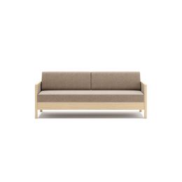 Schlafsofa HESTB&AElig;K "Hestb&aelig;k 168 3-Sitzer mit Klappfunktion", antelope, B:210cm H:79cm T:81cm, 100% Polyester, Sofas, Schlafsofa, Umklappbar, Querschl&auml;fer, sehr komfortabel, Stauraum