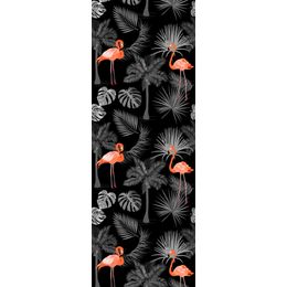 Vinyltapete queence "Lalita", schwarz, B:0,9m L:2,5m, Vinyl, Tapeten, 90x250cm, selbstklebend, kinderleichte Anbringung,, Sticker