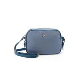 Schultertasche U.S. Polo Assn. "HOUSTON CROSSBODY BAG Damen", Damen, Gr. B/H/T: 9cm x 19cm onesize, sky, Polyester, Polyurethan, Taschen Schultertasche, Schultertasche Damen, Shopper, Handtasche, Fashion, Lifestyle, Sale