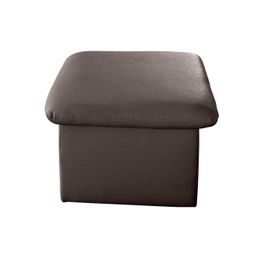 Hocker COTTA "Casino", braun, B:56cm H:42cm T:56cm, Luxus-Kunstleder;NaturLEDER, echtes Rindsleder;Luxus-Microfaser (100% Polyester);SOFTLUX-Kunstleder, Hocker, Hocker