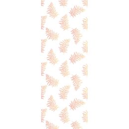 Vinyltapete queence "Bl&auml;tter - Farn", beige, B:0,9m L:2,5m, Vinyl, Tapeten, 90x250cm, selbstklebend, kinderleichte Anbringung,, Sticker