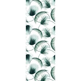 Vinyltapete queence "Tropische Bl&auml;tter-Gr&uuml;n", bunt, B:0,9m L:2,5m, Vinyl, Tapeten, 90x250cm, selbstklebend, kinderleichte Anbringung,, Sticker