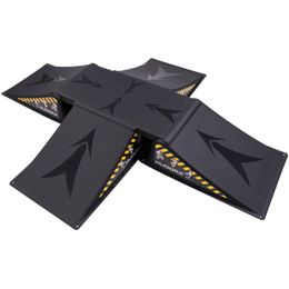 Skaterrampe Hudora "Outbreake", schwarz, Rampen, Kinder, B/H/L: 120cm x 15,5cm x 152cm, Kunststoff, B:120cm H:15,5cm L:152cm