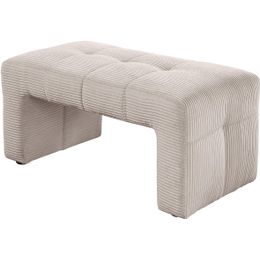 Hockerbank exxpo - SOFA FASHION "Barista Hockerbank mit hoher Bodenfreiheit", beige, B:104cm H:51cm T:55cm, Hocker, Sitz gepolstert,Breite ca.100 cm