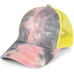 styleBREAKER "Ponytail Baseball Cap Batik mit Mesh Einsatz" 1 Stk.