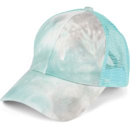 styleBREAKER "Ponytail Baseball Cap Batik mit Mesh Einsatz" 1 Stk.