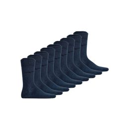 Kurzsocken Bugatti "Socken 9er Pack", Herren, Gr. 43-46, blau, Obermaterial: 78% Baumwolle CO. 20% Polyamid PA. 2% Elasthan EL., Socken