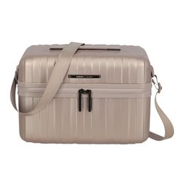 Beautycase Travelite "BARBARA NOVELTY Kosmetikkoffer", Gr. B/H/T: 37cm x 27cm x 22cm, satin, Polycarbonat, unifarben, Taschen