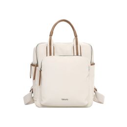 Rucksack Tamaris "Rucksack TAS Kirsten", Damen, Gr. B/H/T: 29cm x 34cm x 10cm, beige (beige 400), Obermaterial: 60% Polyurethan PU. 40% Polyester PES., Rucks&auml;cke Rucksack