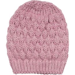 Strickm&uuml;tze styleBREAKER "Strickm&uuml;tze mit Bubblemuster", Damen, rosa (mauve), Modisch, M&uuml;tzen Strickm&uuml;tze