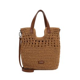 Shopper SURI FREY "Shopper SFY Marley", Damen, Gr. B/H/T: 42cm x 40cm x 14cm 0, braun (cognac 700), Papierstroh, Taschen Shopper