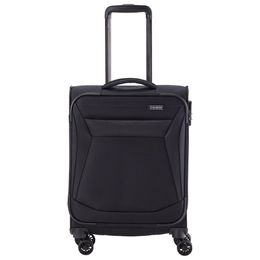 Weichgep&auml;ck-Trolley Travelite "CHIOS Reisekoffer", Gr. B/H/T: 39cm x 55cm x 20cm 34 l, schwarz, Polyester, unifarben, Basic, Koffer, TSA-Schloss &ndash; flexibles Reisegep&auml;ck