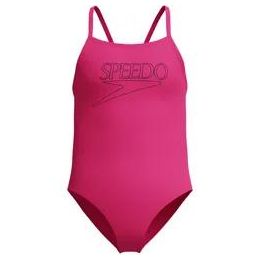 Badeanzug Speedo Gr. 164, dkpnk, Badeanz&uuml;ge, M&auml;dchen, 164 (158), N-Gr, Obermaterial: 100% Polyester, Badeanzug