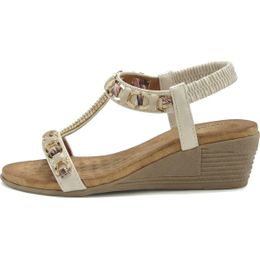 Vivance Damen Sandalette beige Gr&ouml;&szlig;e 36