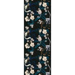 Vinyltapete queence "Malu", schwarz, B:0,9m L:2,5m, Vinyl, Tapeten, 90x250cm, selbstklebend, kinderleichte Anbringung,, Sticker