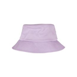 Flex Cap Flexfit "Flexfit Unisex Flexfit Cotton Twill Bucket Hat", Gr. onesize, lila, 98% Baumwolle, 2% Elasthan, unifarben, Caps