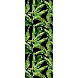 Vinyltapete queence "Tropische Bl&auml;tter-Gr&uuml;n", bunt, B:0,9m L:2,5m, Vinyl, Tapeten, 90x250cm, selbstklebend, kinderleichte Anbringung,, Sticker
