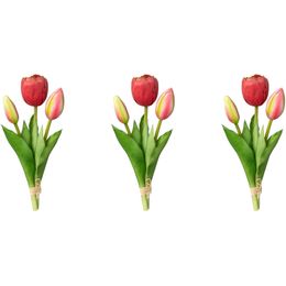 Kunsttulpe OTTO HOME "Tulpenbund", rosa, H:20,5cm, Kunststoff, Kunstpflanzen
