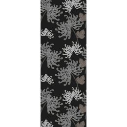 Vinyltapete queence "Fidan", schwarz, B:0,9m L:2,5m, Vinyl, Tapeten, 90x250cm, selbstklebend, kinderleichte Anbringung,, Sticker