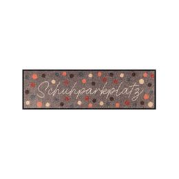 Salonloewe Fu&szlig;matte, Braun, Gr. 30x100 cm - rechteckig, Fu&szlig;matten, Material: Polyamid. R&uuml;ckseite: Gummi