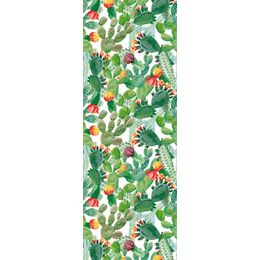 Vinyltapete queence "Maira", gr&uuml;n, B:0,9m L:2,5m, Vinyl, Tapeten, 90x250cm, selbstklebend, kinderleichte Anbringung,, Sticker