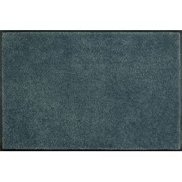 Fu&szlig;matte "Denim Blue", blau, B:50cm H:9mm L:75cm, Obermaterial: 100% Polyamid, wash+dry by Kleen-Tex, Teppiche, Fu&szlig;matte